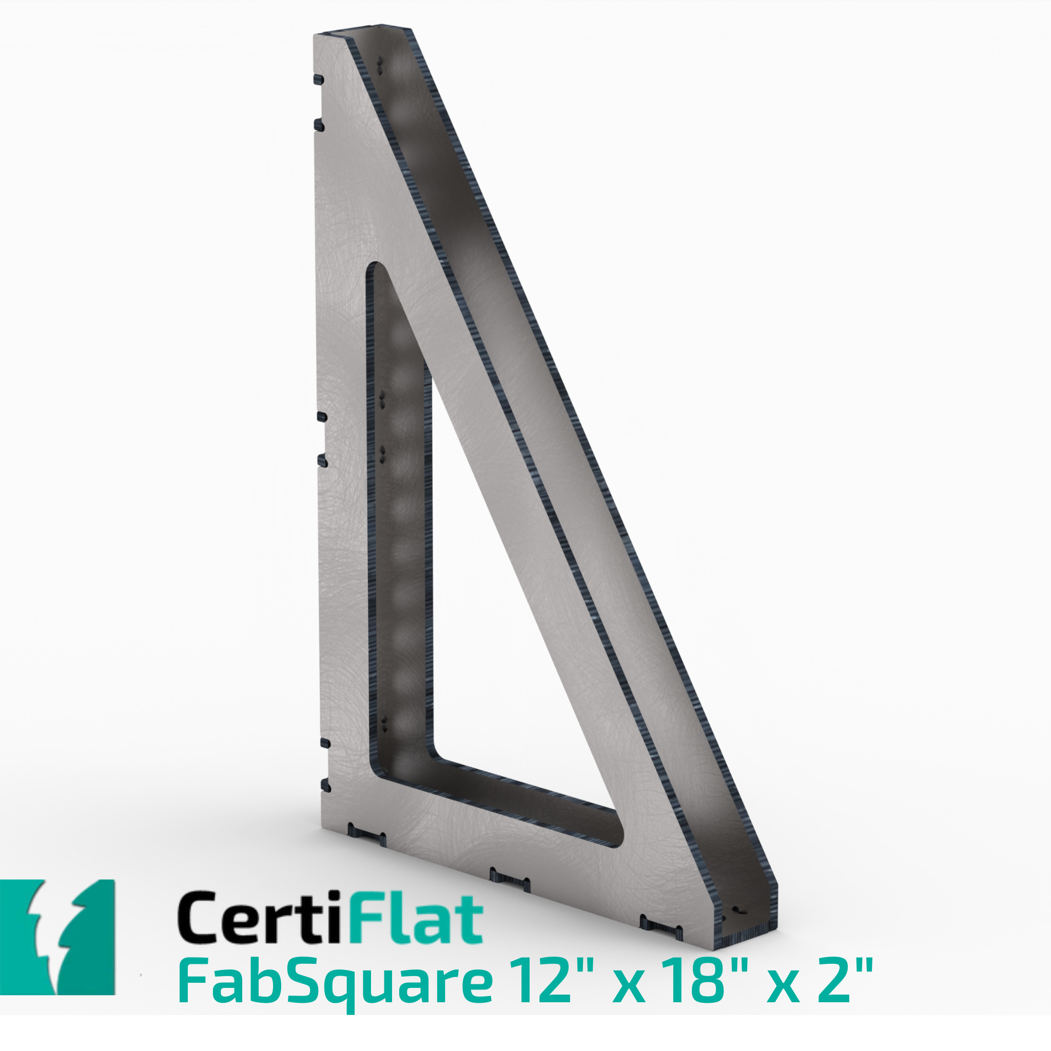 Certiflat 12"X18"X2" Wide 90 Degree FabSquare - Default Title ...