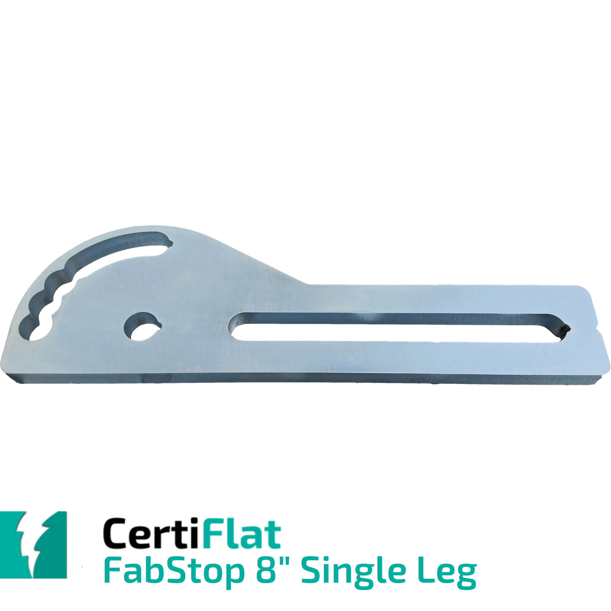 CertiFlat 8" Single Leg FabStop - WeldTables.com