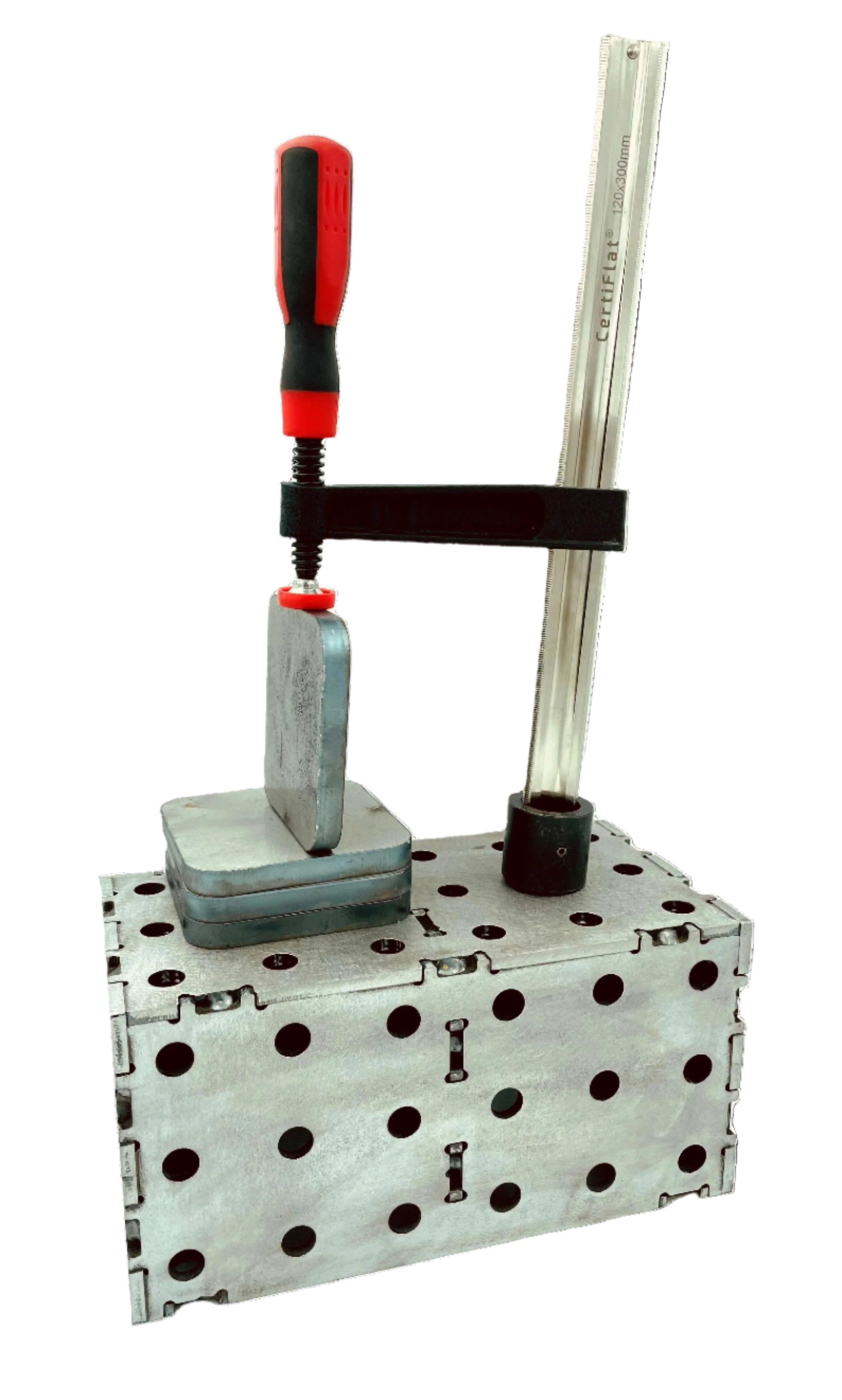 CertiFlat 16MM Welding Table Clamp - Composite Handle + Fixed Throat ...