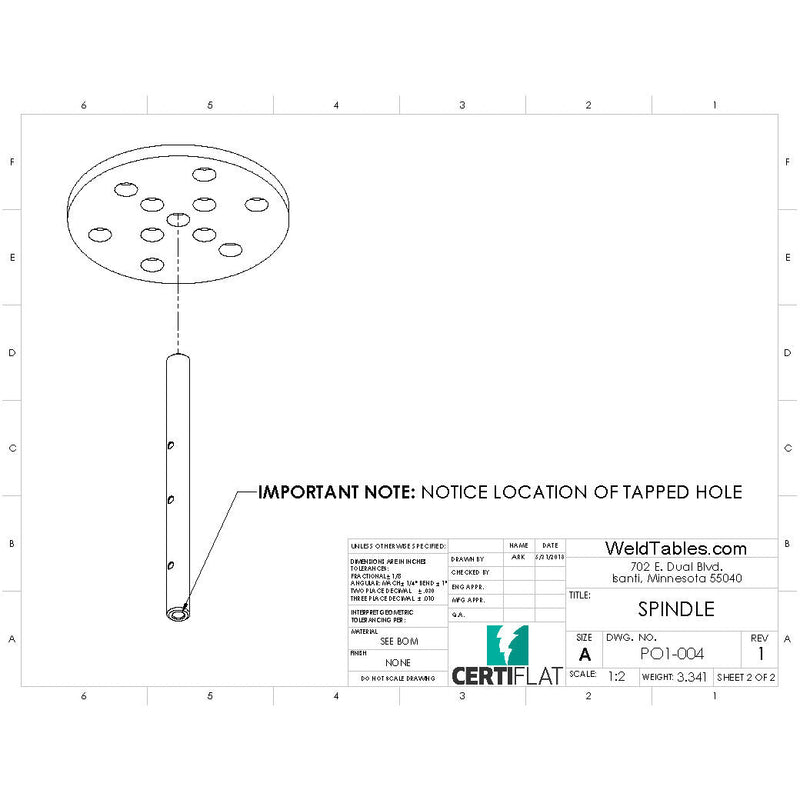 Welding Positioner - CertiFlat DIY Turning Positioner - WeldTables.com